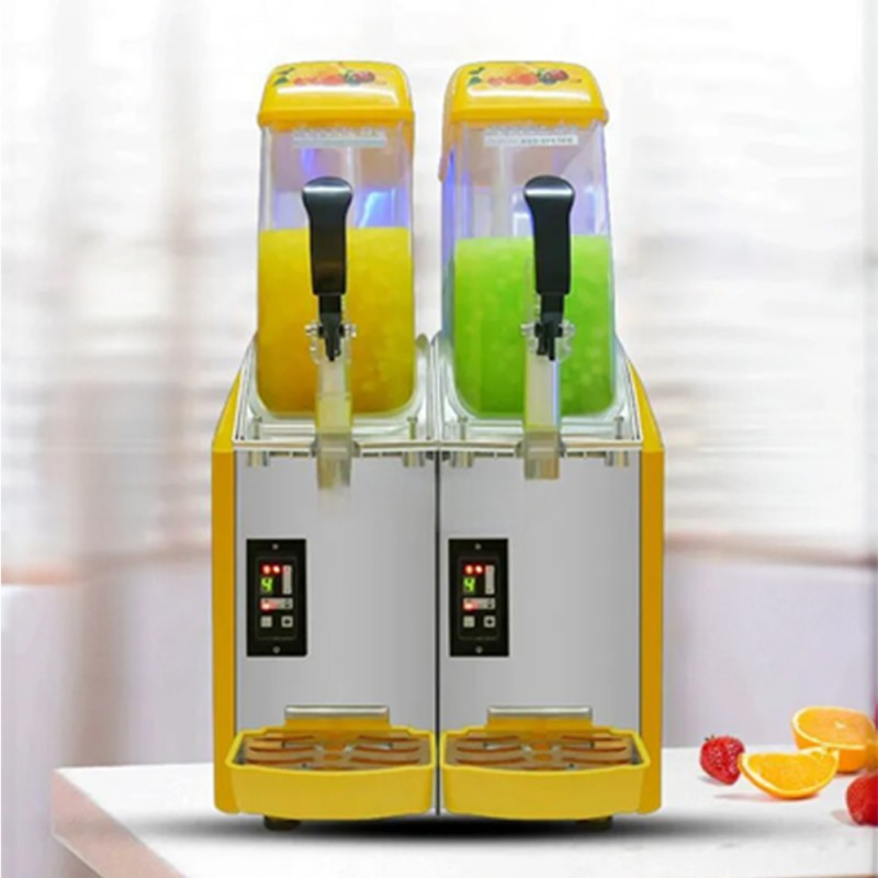 Double Barrel Commercial Slush Machine — 24L Capacity - GeeWiz