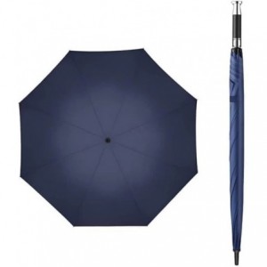 Casey Handheld Large Navy Blue Umbrella - GeeWiz