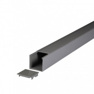 50x50mm Grey PVC Trunking- 3m length - GeeWiz
