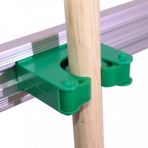 Janitorial Wall Rail Bracket Green - GeeWiz