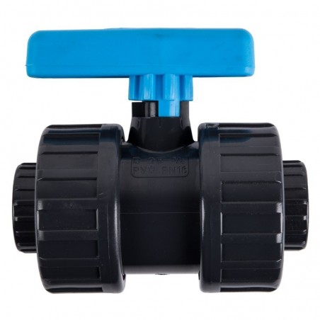 Torrenti Ball Valve Double Union Bsp PVC 1- 1/2INC - GeeWiz