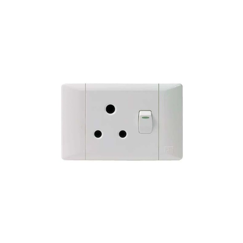 Cbi Plug Switch Horizontal 2X4 White - GeeWiz