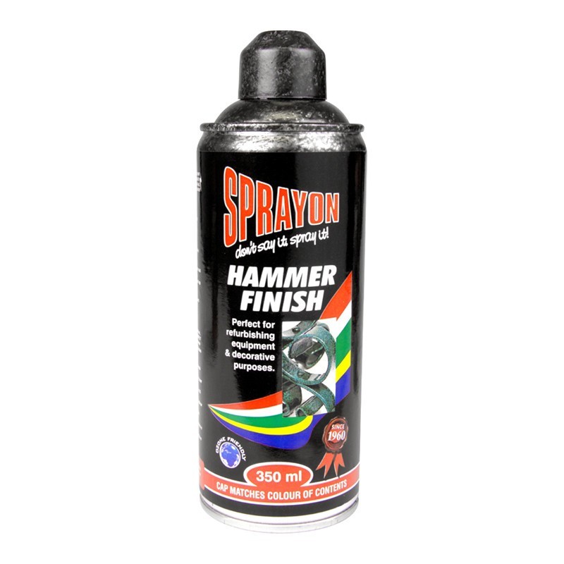 Sprayon Hammer Finish Spray Paint Charcoal 350ML - GeeWiz