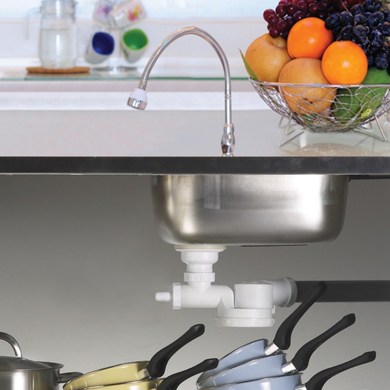 Wirquin Trap Sink Espace Single + W/M Conn (box) - GeeWiz