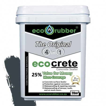 Eco Rubber Eco Crete 20KG Charcoal - GeeWiz