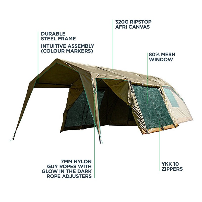 Kaufmann X Afri Canvas Dome Tent Gazebo Extension - GeeWiz