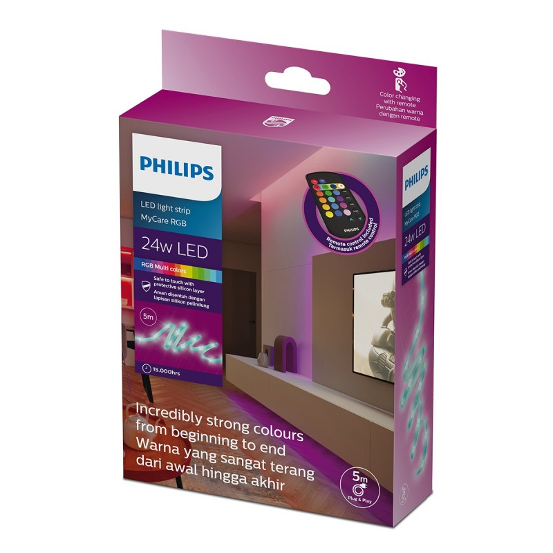 Philips Lightstrip LED 24W 5M Multi Colour - GeeWiz
