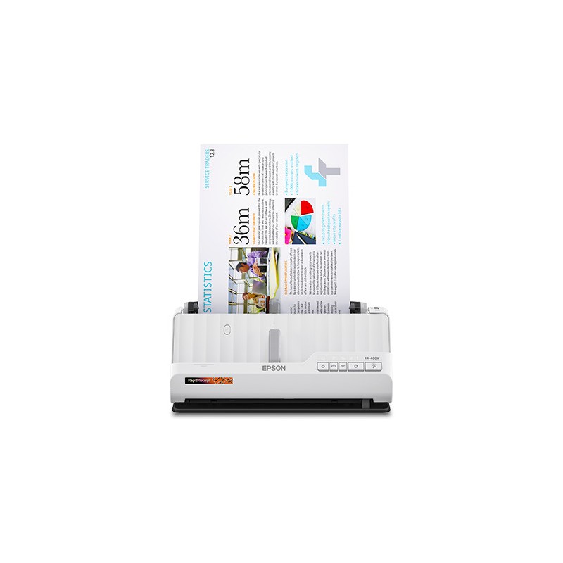 EPSON RapidReceipt® RR-400W Wireless Compact Desktop Receipt and ...