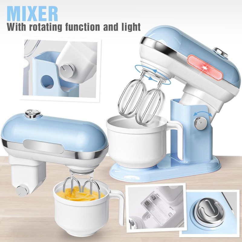 Kids’ Pretend Mixer – Interactive Role-Play Kitchen Toy – The Perfect ...