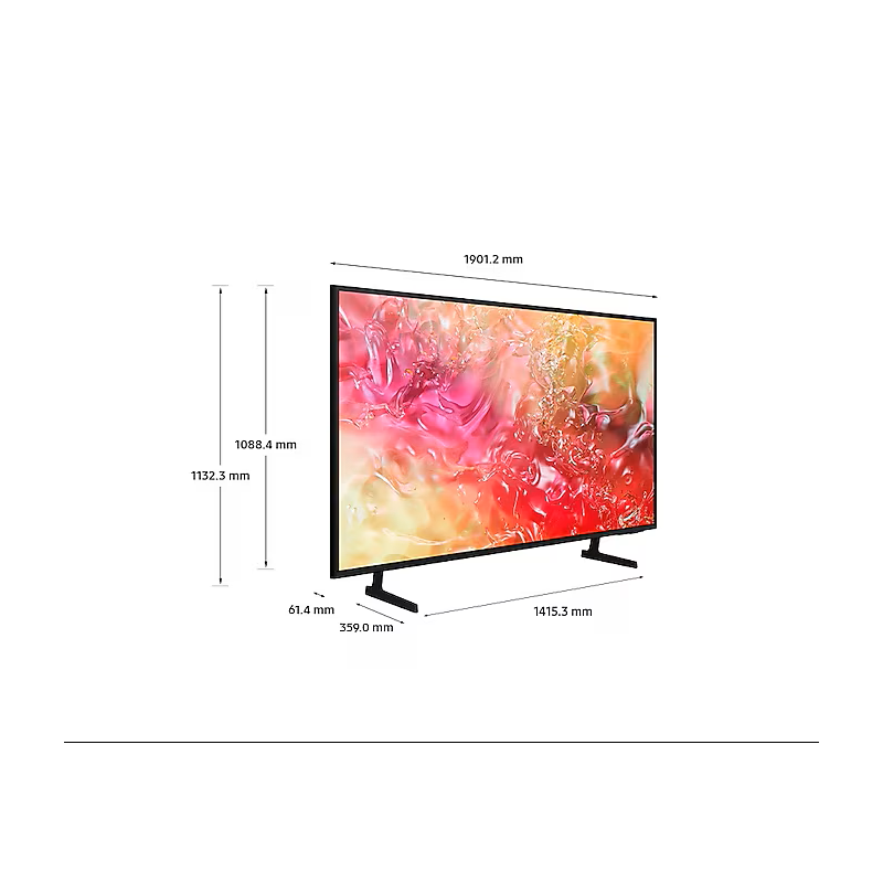 SAMSUNG UA70U8000 70'' UHD TV Crystal Processor 4K Engine HDR 10 ...