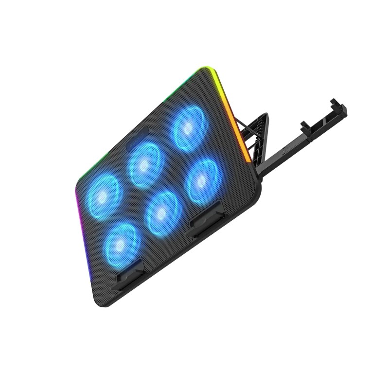 LCP156 Cooling Pad 15.6" 6 60MM Fan LED - GeeWiz