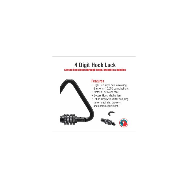 Hook Lock Four Digit - GeeWiz