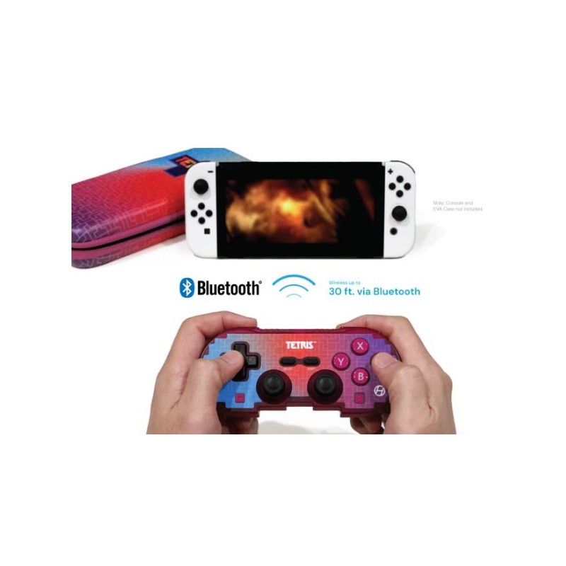 Hyperkin Official Tetris Pixel Art Bluetooth Switch Controller - Heart ...