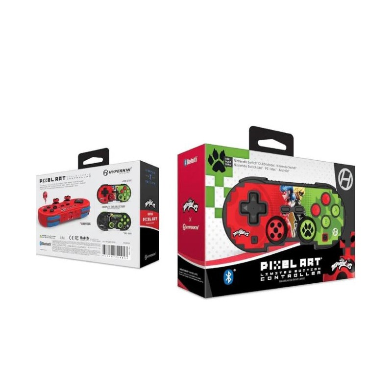 Hyperkin Official Miraculous Pixel Art Bluetooth Switch Controller ...