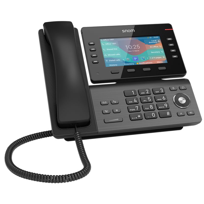 Snom 8 Line Professional IP Phone- POE- Gigabit port- USB- 5 - GeeWiz