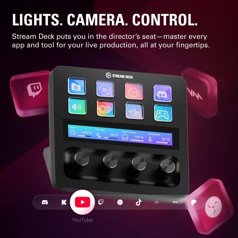 Elgato Stream Deck + - Advanced Production Controller for Streamers ...