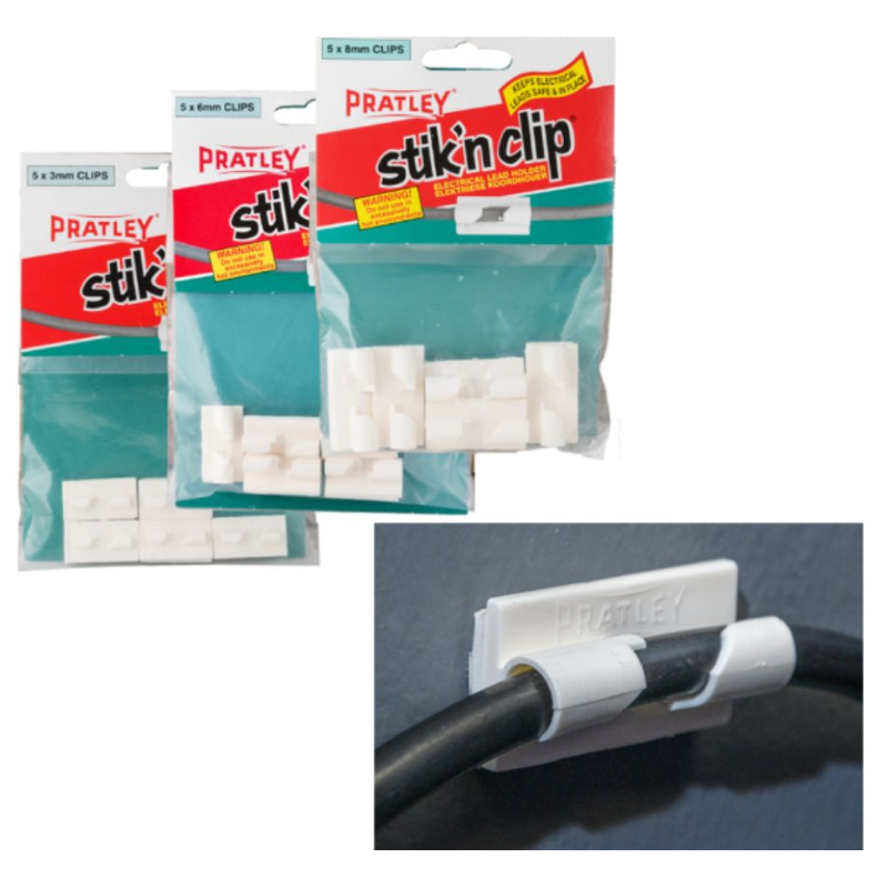 Pratley Stik N Clip 3MM 5 Per PACK - GeeWiz
