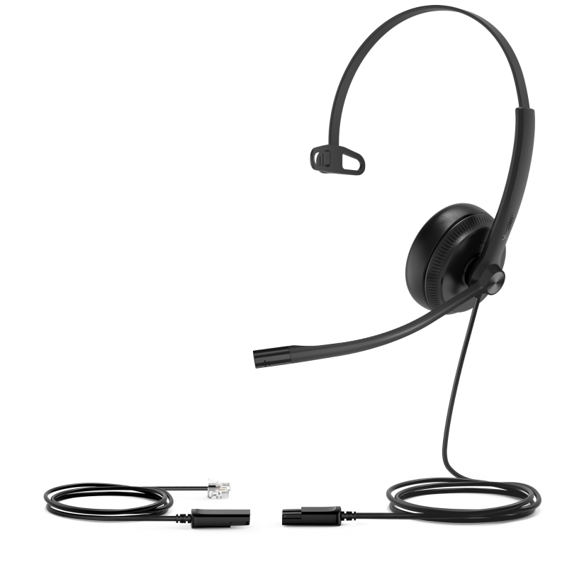 Yealink YHS34-MONO- Entry-level RJ9 headset- Monaural- - GeeWiz