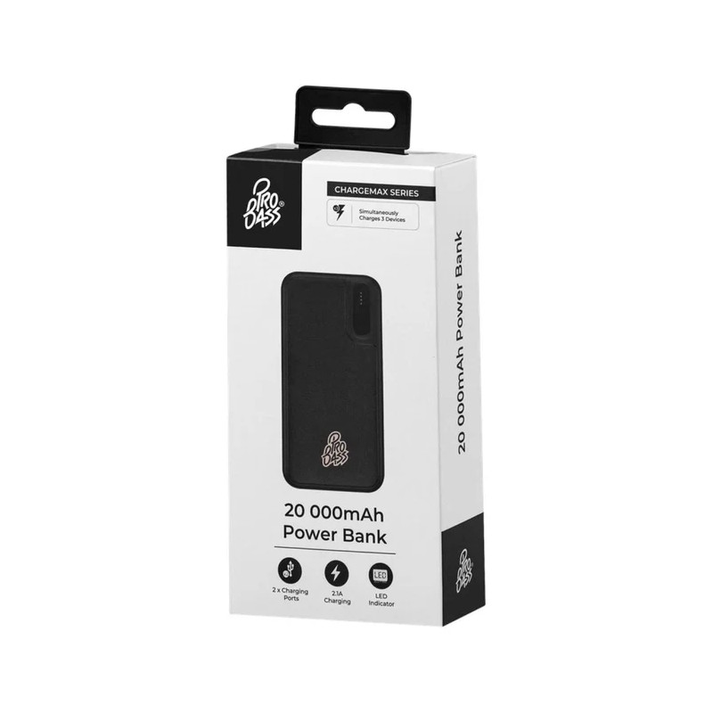 Pro Bass ChargeMax Series 20 000 mAh Power Bank - GeeWiz