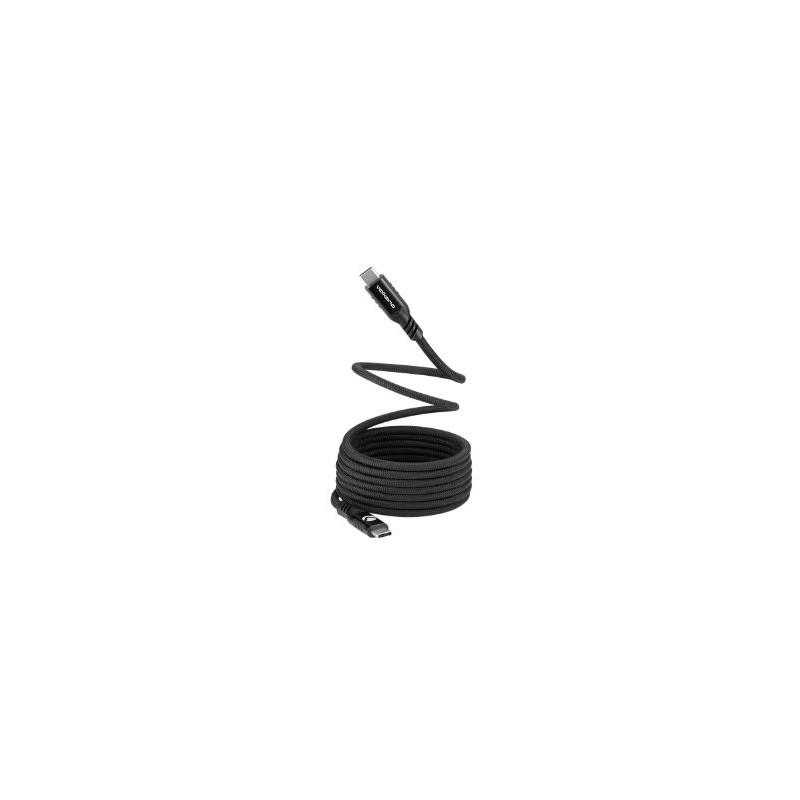 Volkano Weave series 60W Magnetic Type-C Cable - Black - GeeWiz