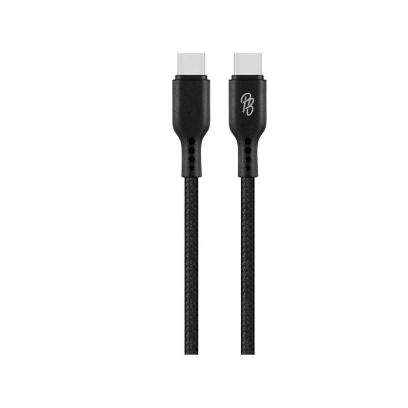 Pro Bass Chord Series 1.2m 30W Type-C to Type-C Braided Black - GeeWiz