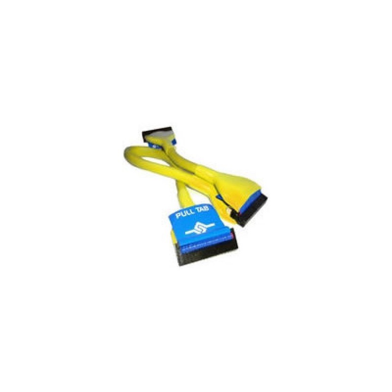 Vantec Ide 24" Yellow-2 connectors 60cm ide cable with pull tab - GeeWiz