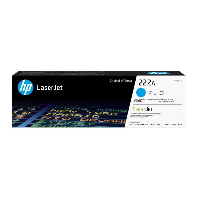 HP 222A Cyan Original LaserJet Toner Cartridge - GeeWiz