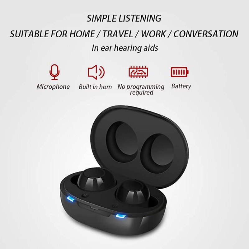Rechargeable Noise Cancelling Digital Hearing Amplifier - Hear Clearly ...