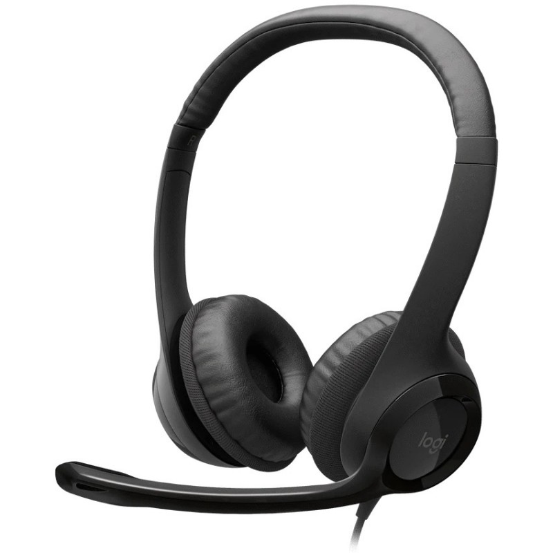 Logitech - H390 USB-A Dual Headset with Noise-Cancelling Microphone ...