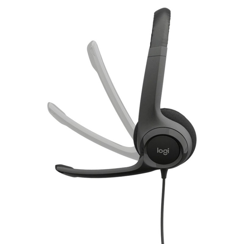 Logitech - H390 USB-A Dual Headset with Noise-Cancelling Microphone ...