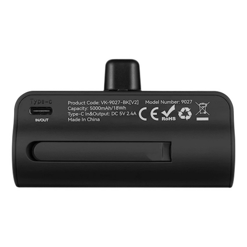 Volkano Relief Pro Power Bank- 5000mAh Type-C Direct plug in - GeeWiz