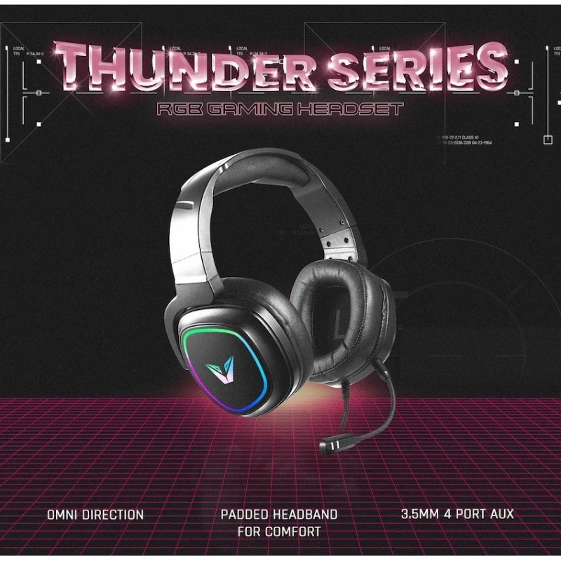 VX Gaming Maverick series Gaming Headset RGB - GeeWiz
