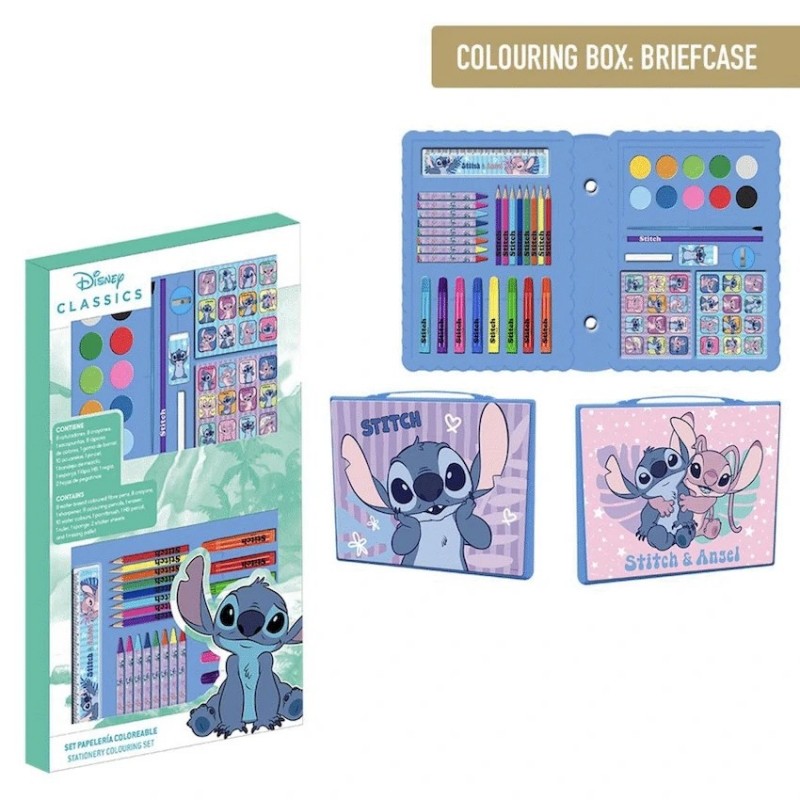 Colouring Stationery Set Box Stitch - GeeWiz