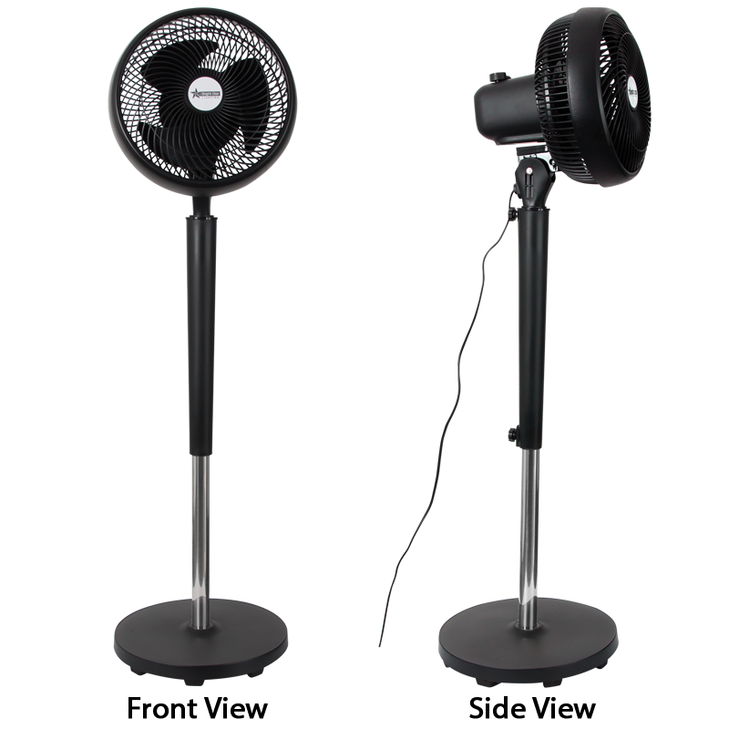 10" Standing Fan 3 Speed 55W Motor - GeeWiz
