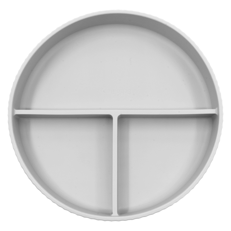 Silicone Suction Plate - Stone - GeeWiz