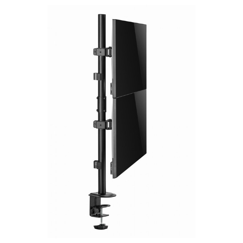 Adjustable Vertical Dual Monitor Desk Mount - GeeWiz