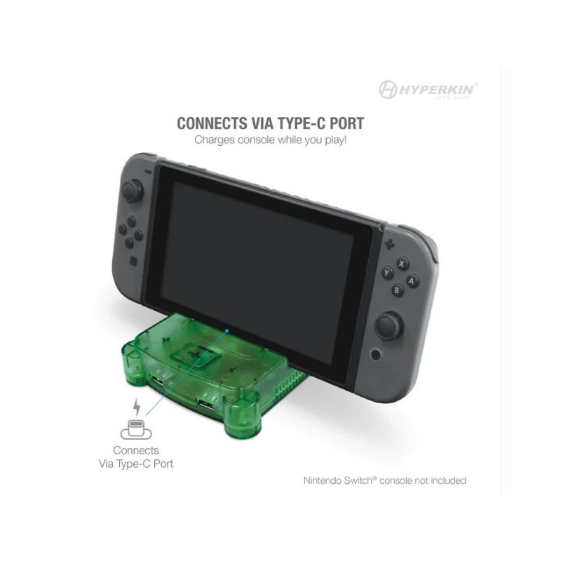 Hyperkin RetroN S64 Console Dock For Nintendo Switch - Lime Green - GeeWiz
