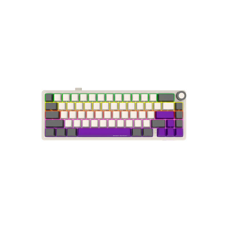 LORGAR KBP70MW- Wireless 65% Mechanical Gaming Keyboard Pro- Beige- EN ...