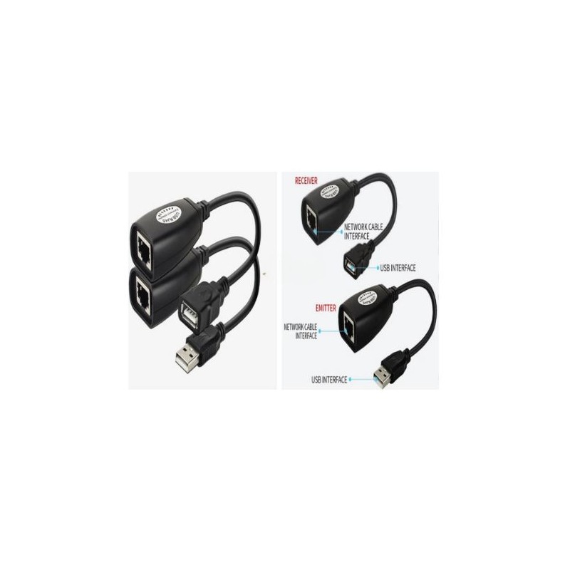 Unique USB To RJ45 Extension Adapt 150FT - GeeWiz