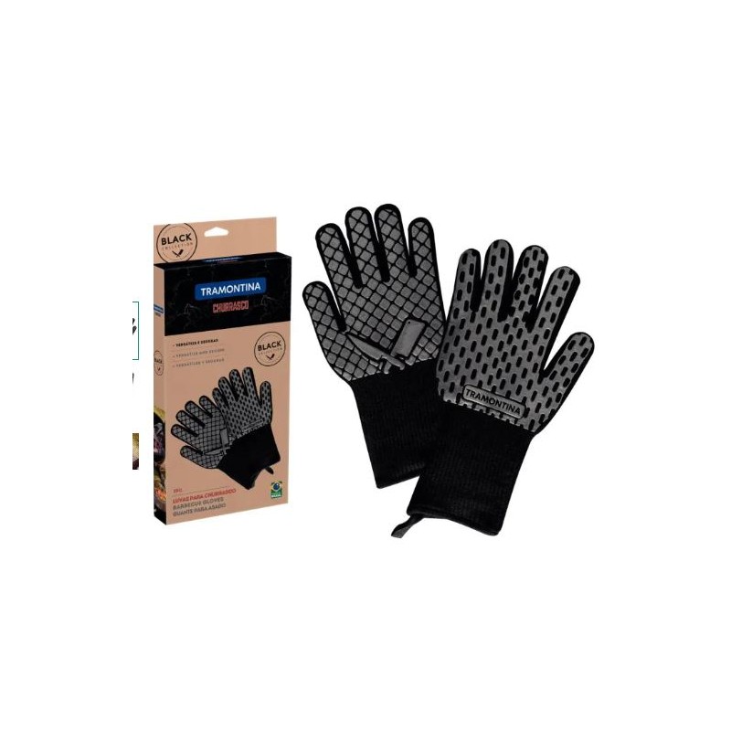 Tramontina 2PCS Braai Gloves Churrasco Black - GeeWiz