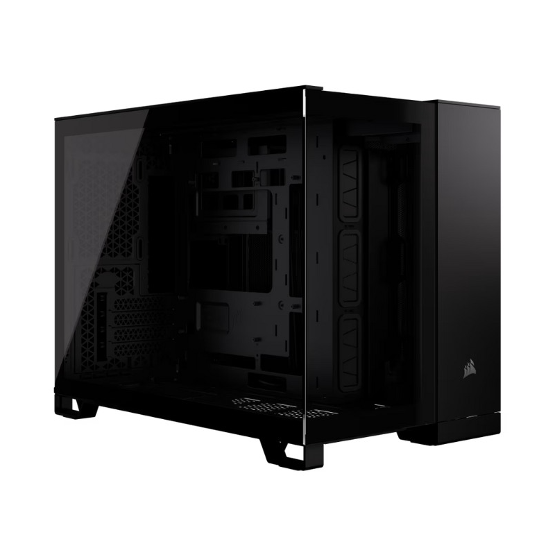 iCUE LINK 2500X RGB Micro ATX Dual Chamber PC Case Black - GeeWiz