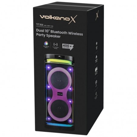 Volkano X Titan Series Dual 10 Party Speaker" - GeeWiz