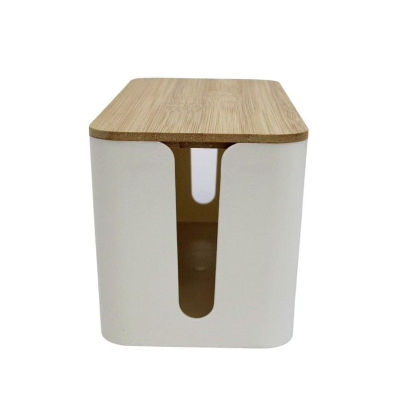 Cable Cord Concealing Box with Bamboo Lid - Large - GeeWiz