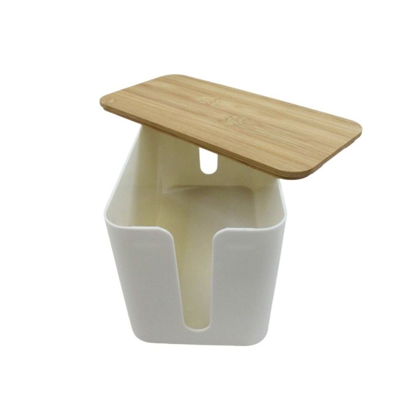 Cable Cord Concealing Box with Bamboo Lid - Large - GeeWiz
