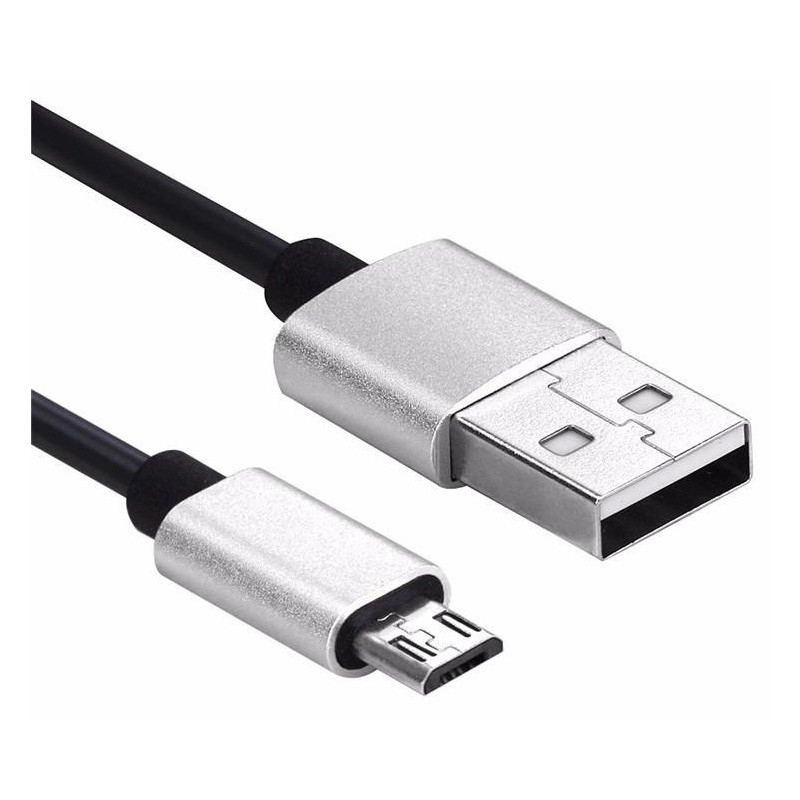 Micro USB coiled cable - 2.1A output (1M) - GeeWiz