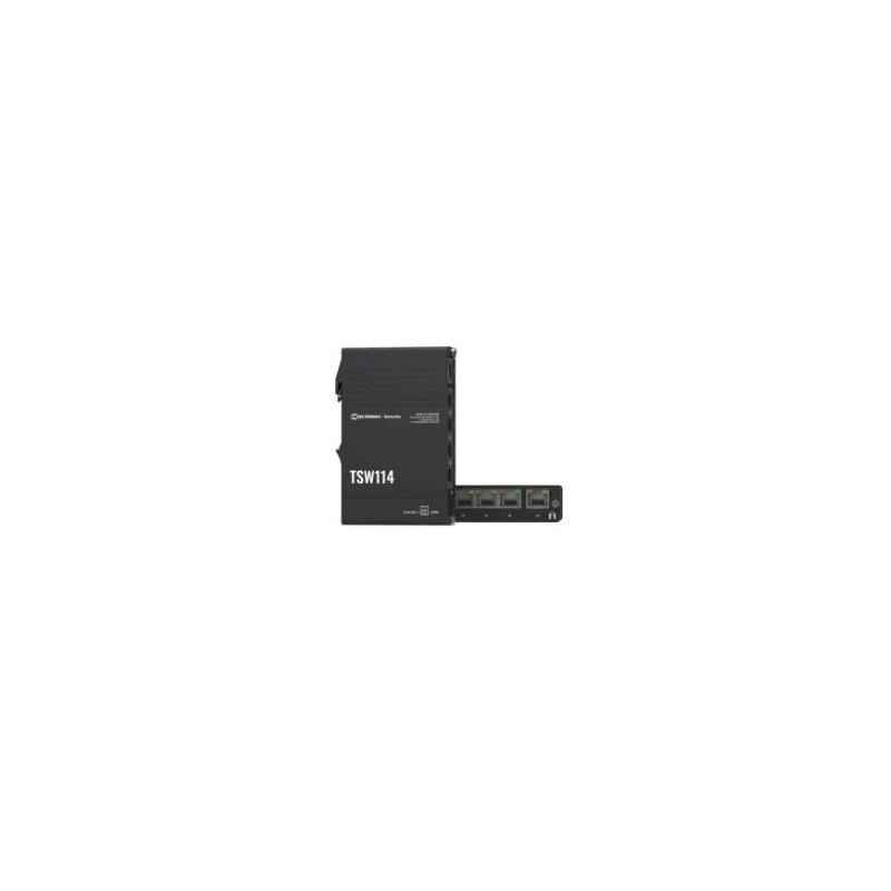 Teltonika Industrial 5 port Gigabit Switch- Supports auto MDI/MDIX ...