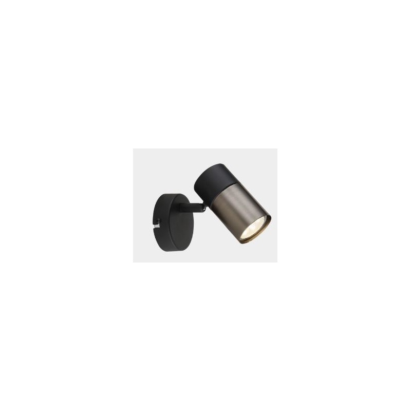 Black Spotlight 1X50W GU10 LED Base 80MM - GeeWiz