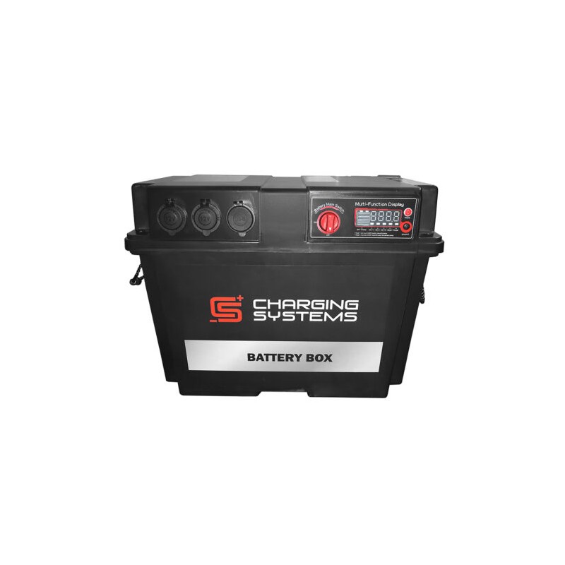 Battery Box ABS plastic multi-ports colour display hold down strap kit ...