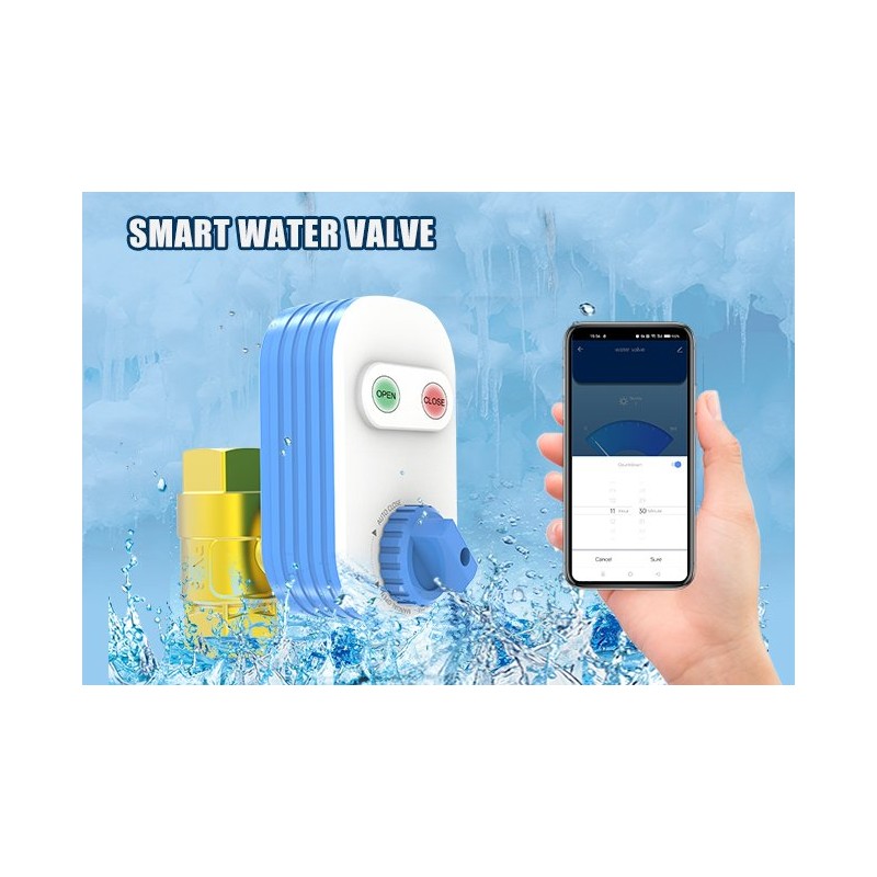 Manual-Override WiFi Water Valve DN20 (emergency switch & scheduling ...