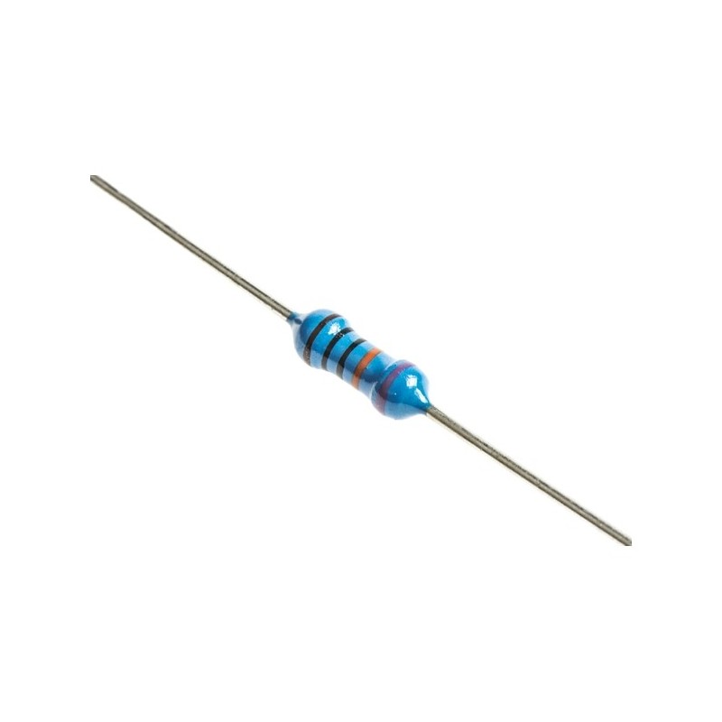 Resistor 1/2W Round M/F 1% 1K0 - Debilk MF50-1K-F - GeeWiz